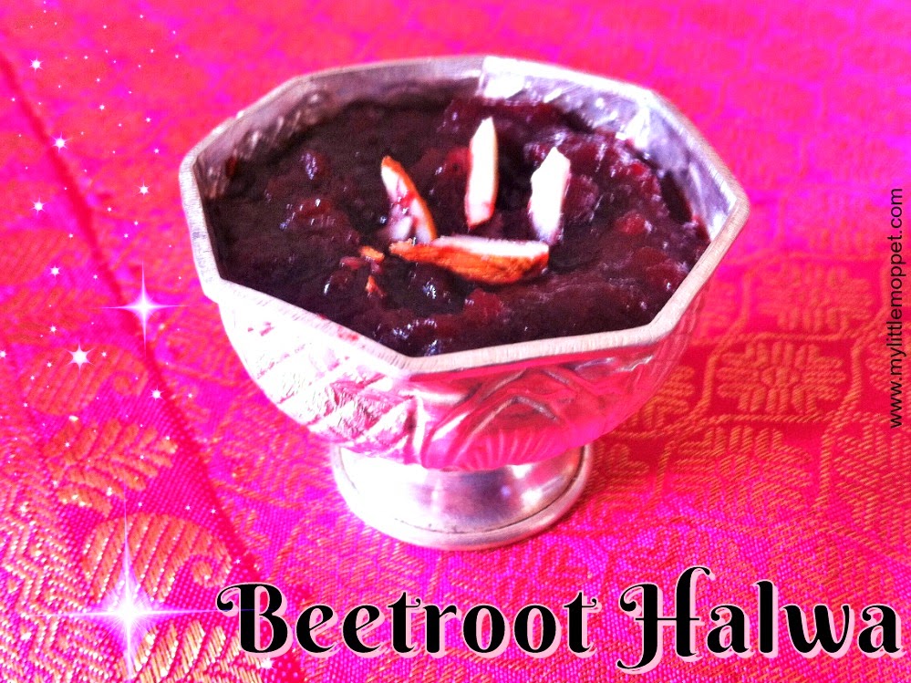 How to make Beetroot Halwa for Babies without Milk - My Little Moppet