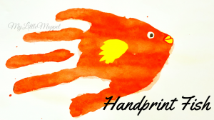 Fish Handprint Craft for kids - My Little Moppet