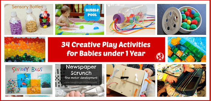 34 Creative Play Activities for Babies Under 1 Year
