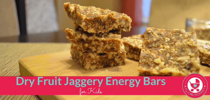 Dry Fruit Jaggery Energy Bars for Kids