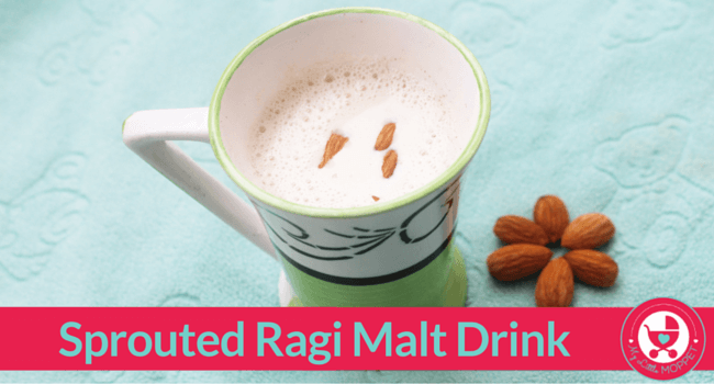 Quick and Easy Sprouted Ragi Malt Recipe - My Little Moppet