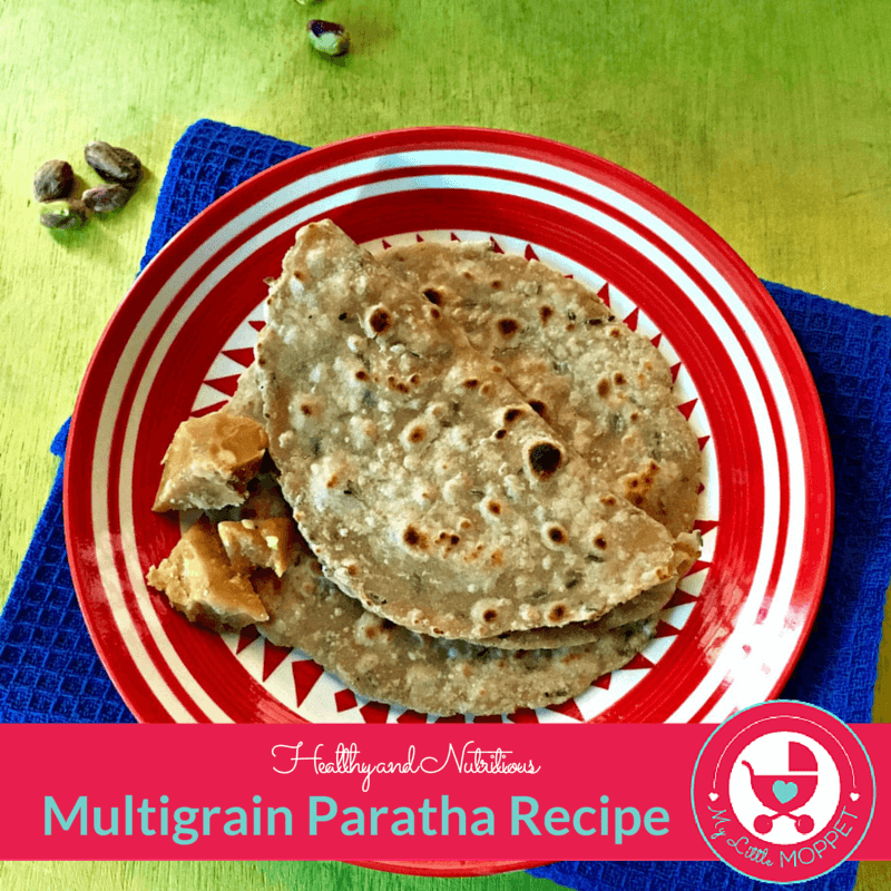 Healthy Multigrain Paratha Recipe - My Little Moppet