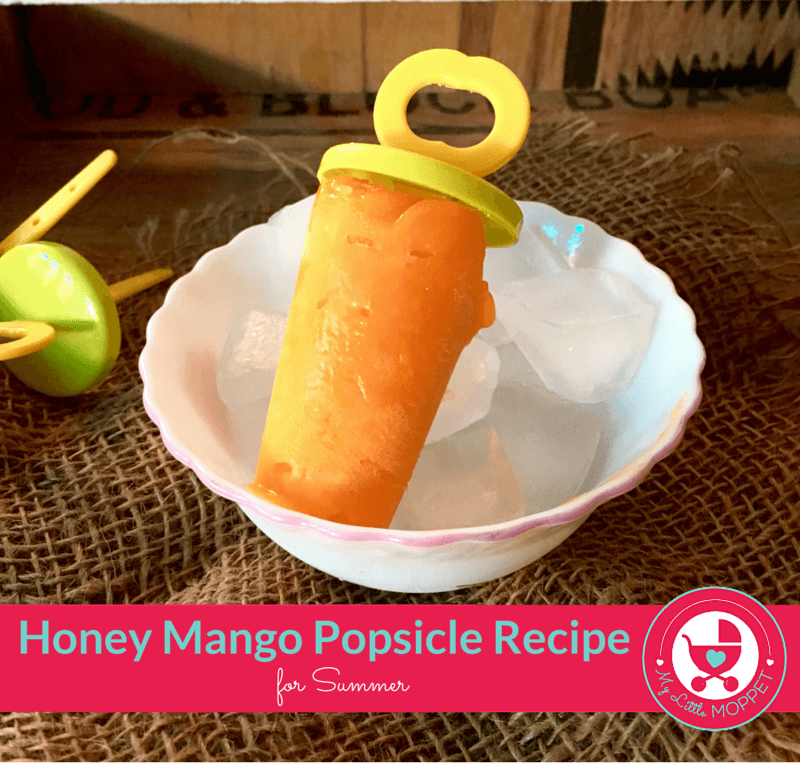 Honey Mango Popsicle Recipe for Summer - My Little Moppet