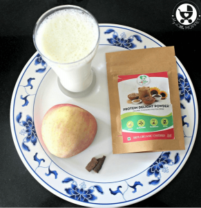 Apple Protein milkshake - My Little Moppet