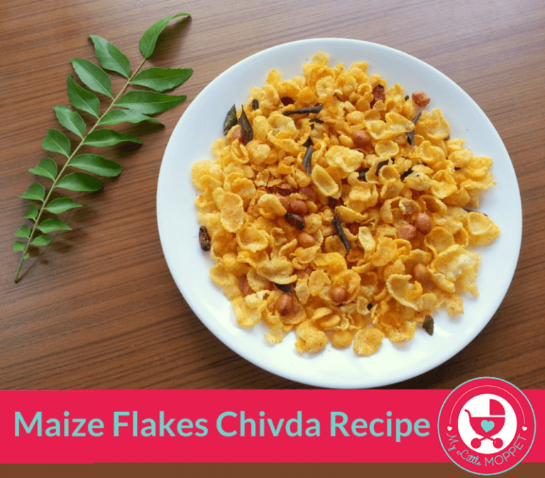 Maize Flakes Chivda Recipe - My Little Moppet