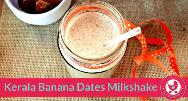 Kerala Banana Dates Milkshake Recipe