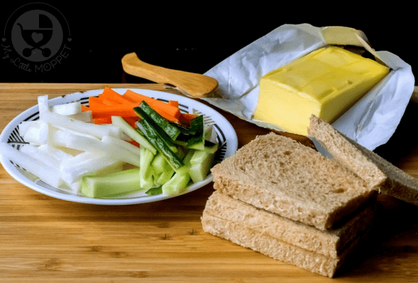 Tricolor Bread Sushi Rolls