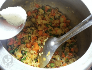 Vegetable and Soya Chunks Rice for Toddlers