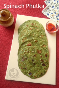 Spinach Phulka Recipe