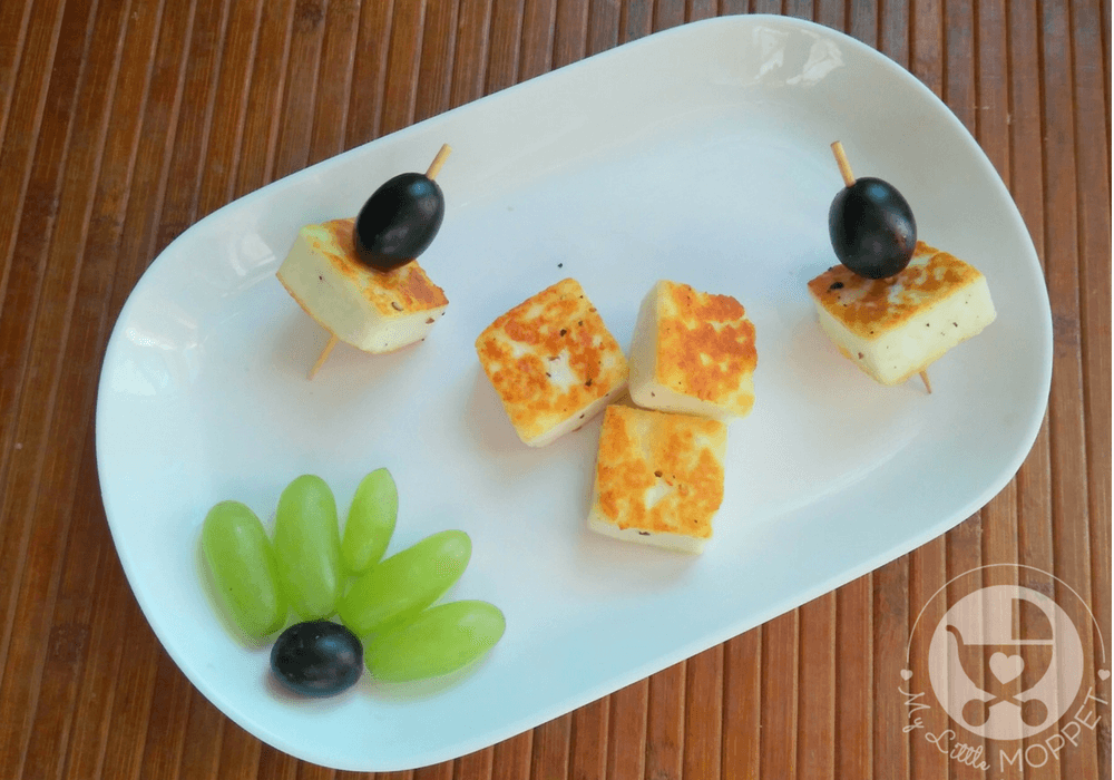 Pan Fried Paneer Cubes