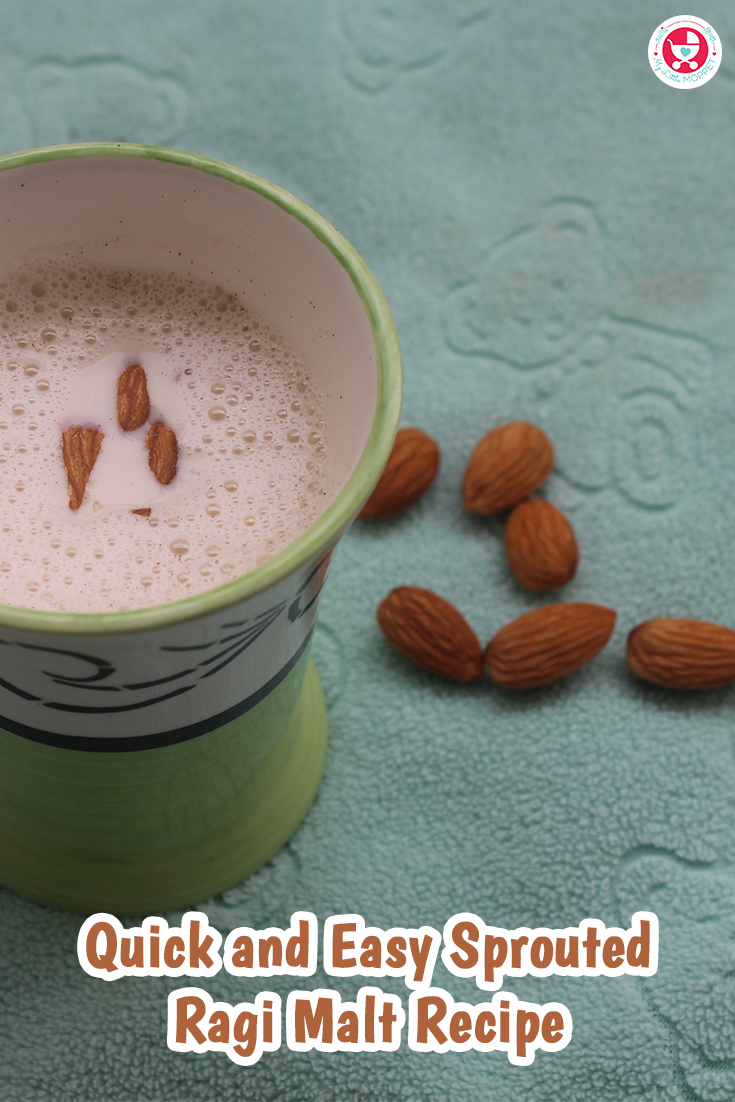 Quick and Easy Sprouted Ragi Malt Recipe - A Health drink for the family