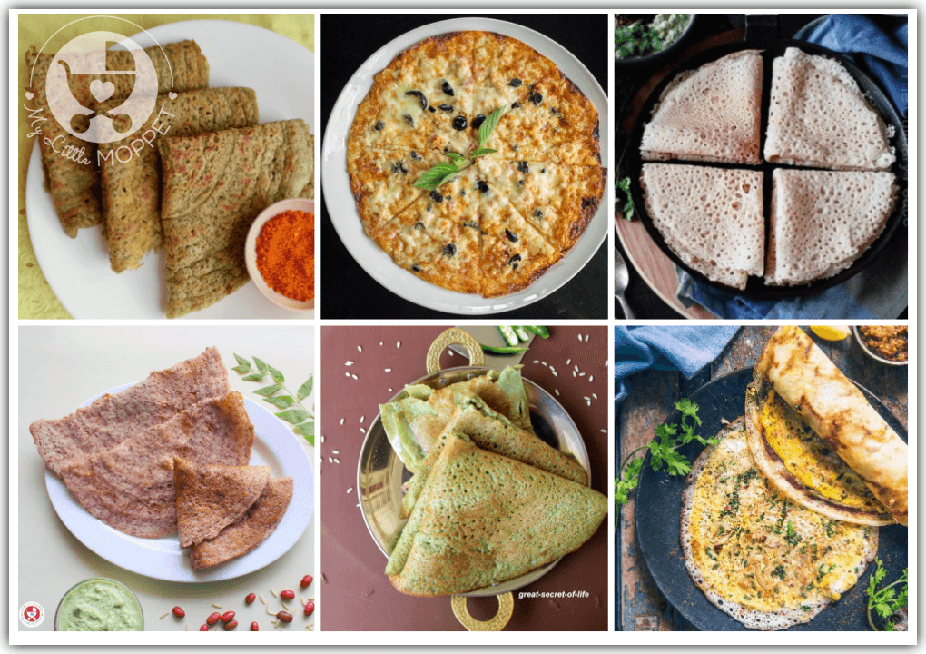 50 Healthy Dosa Recipes for Babies and Toddlers