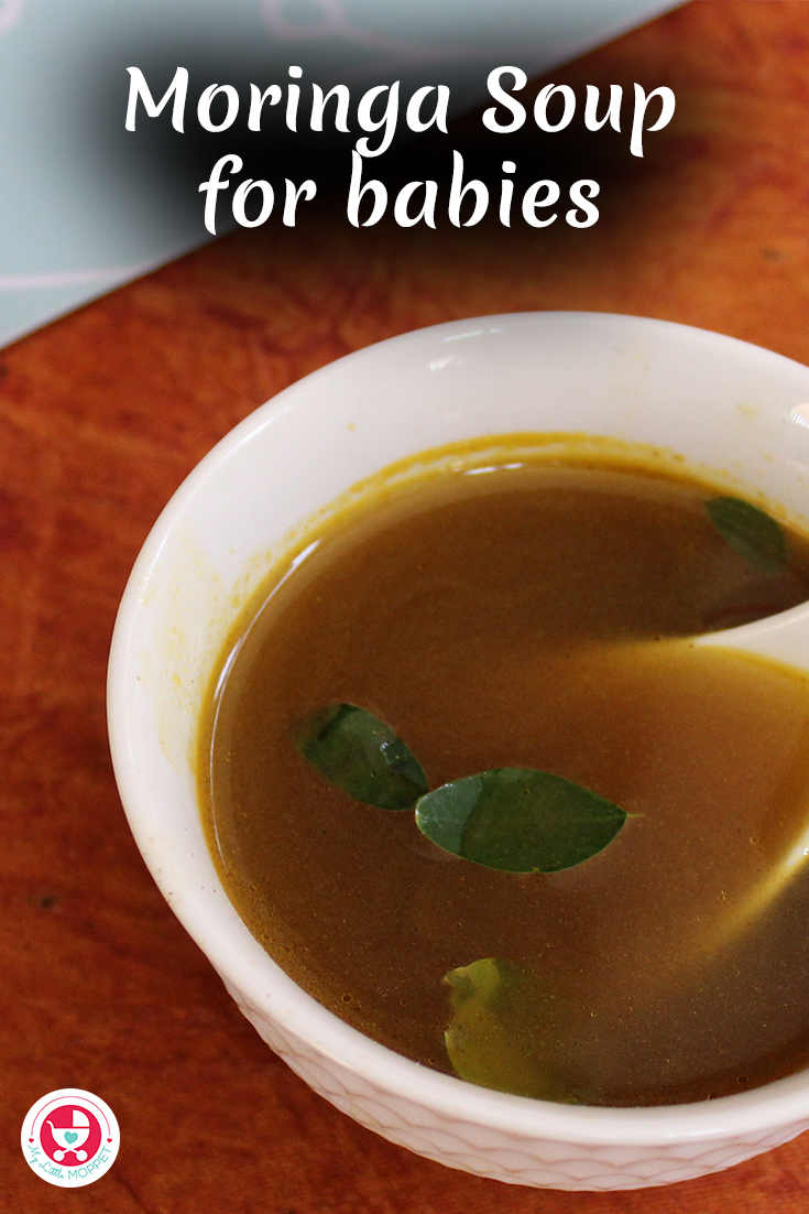 Moringa soup for babies [Immunity Boosting iron-rich soup recipe]