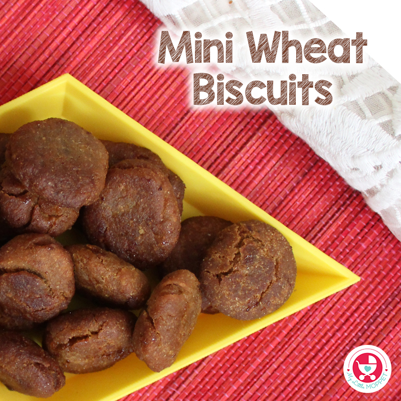 Mini Wheat Cookies for Kids [No Oven Easy Snack Recipe]