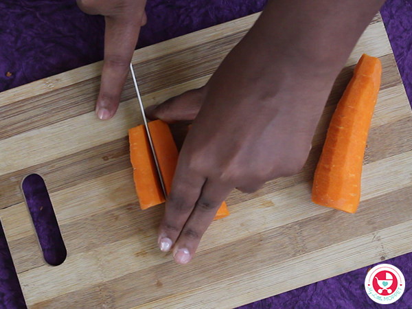 Carrot Fingers for Babies [ Easy & Healthy Finger food for Baby/Kids]
