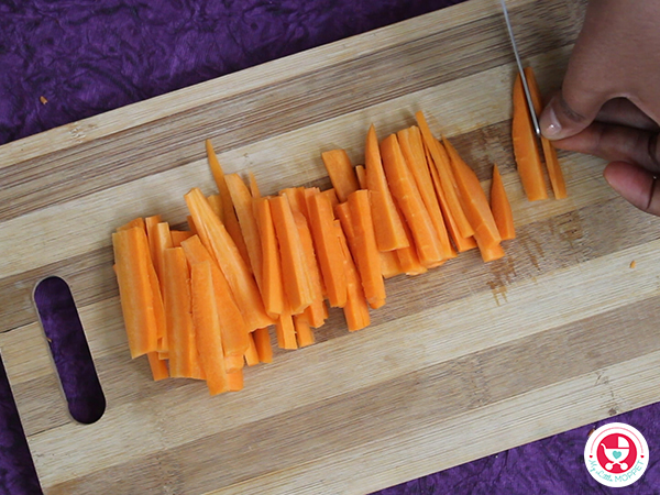 Carrot Fingers for Babies [ Easy & Healthy Finger food for Baby/Kids]
